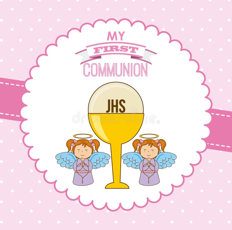 My first communion stock illustration. Illustration of children - 48607330