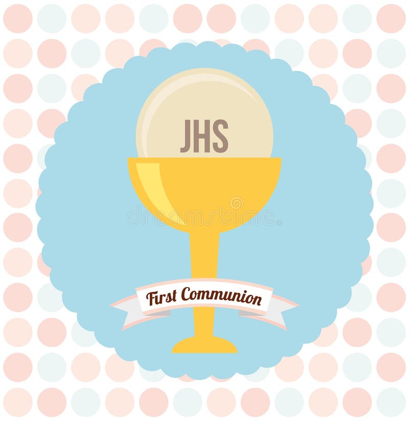 My first communion stock vector. Illustration of communion - 49887542