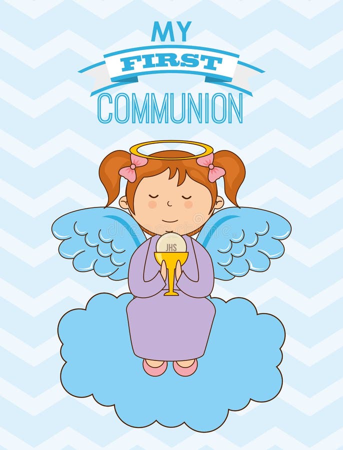 My first communion stock vector. Illustration of church - 49887674