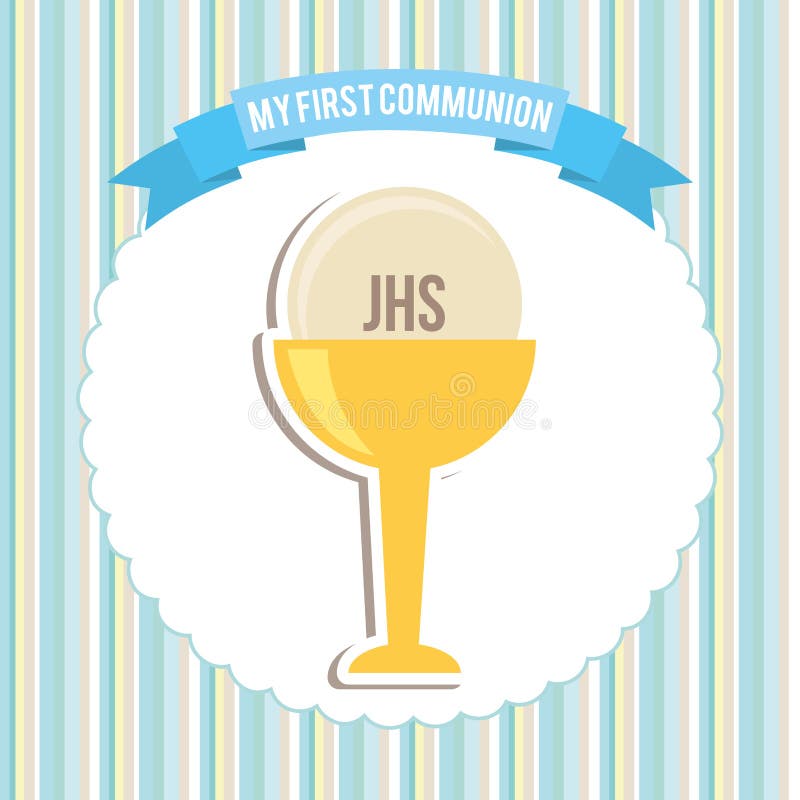 My first communion stock vector. Illustration of invitation - 49887703