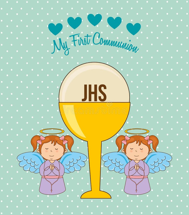 My first communion stock vector. Illustration of christening - 49888713