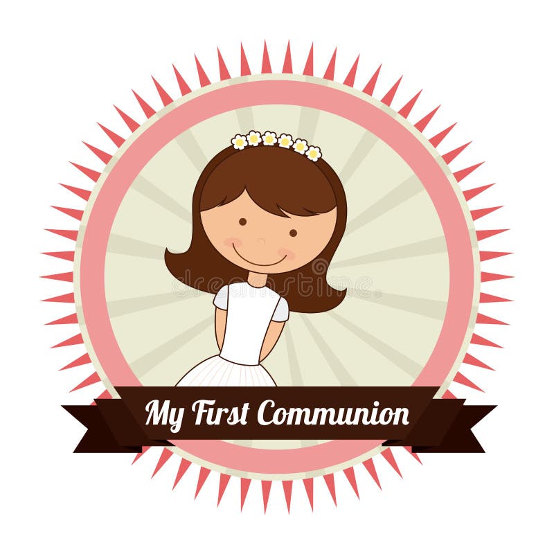 My first communion stock vector. Illustration of religion - 50135351