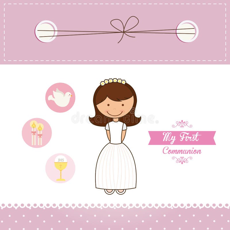 My first communion stock vector. Illustration of bird - 50135377
