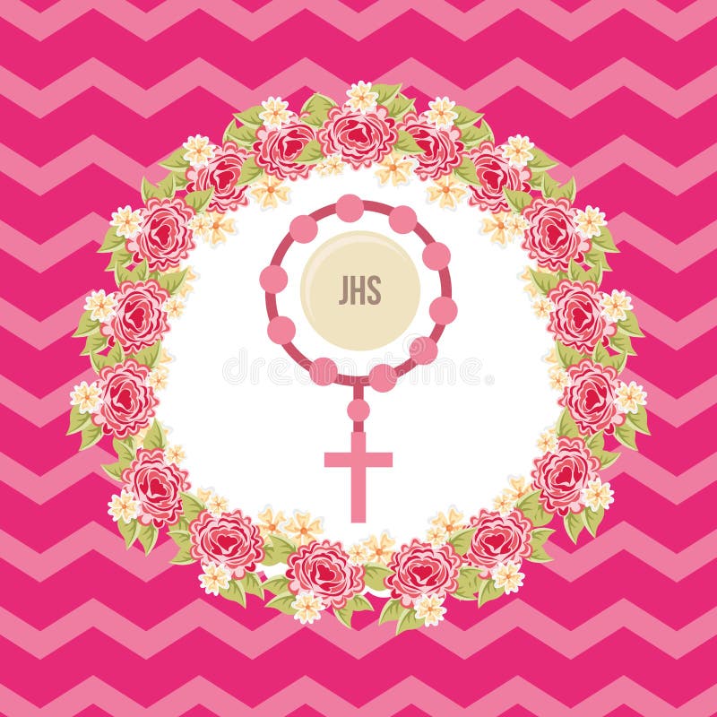 My first communion design stock vector. Illustration of card - 64055513