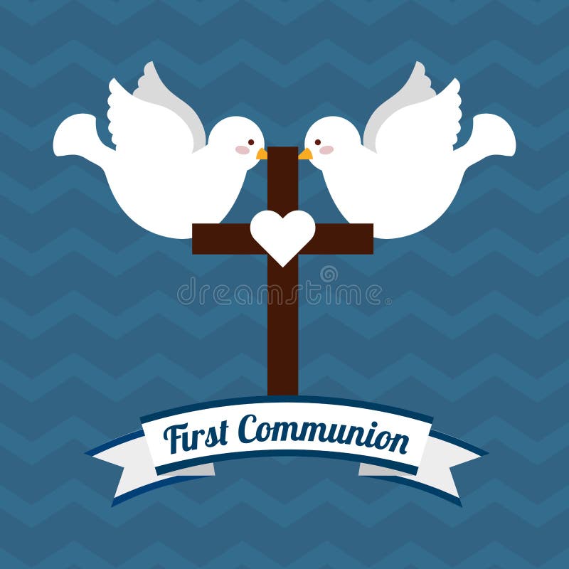 My first communion design stock vector. Illustration of single - 64055522