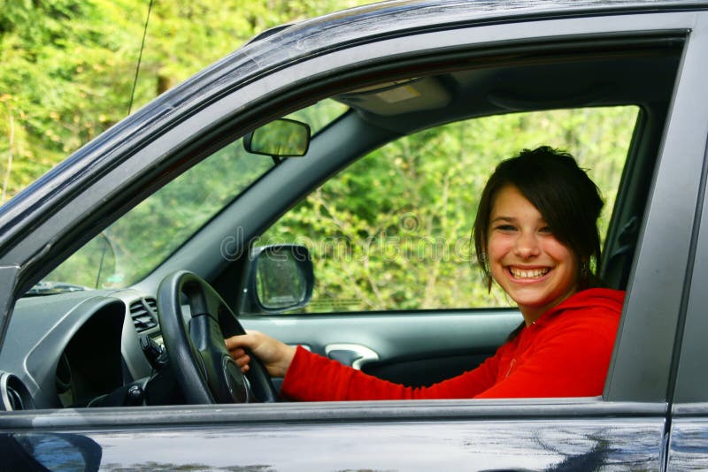My first drive stock image. Image of people, smile, inexperienced - 5381347