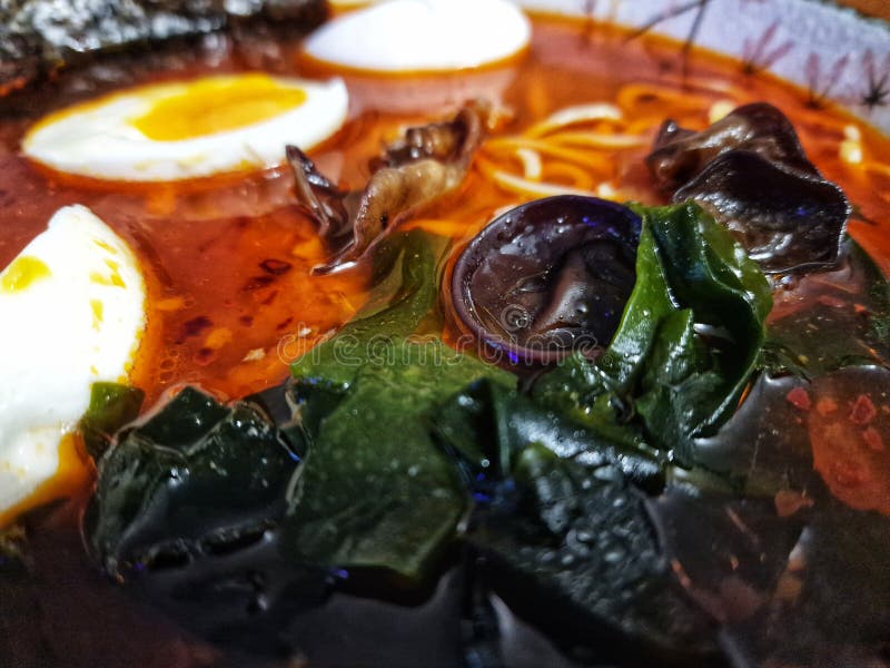 My first handmade Ramen stock image. Image of shitake - 270604827