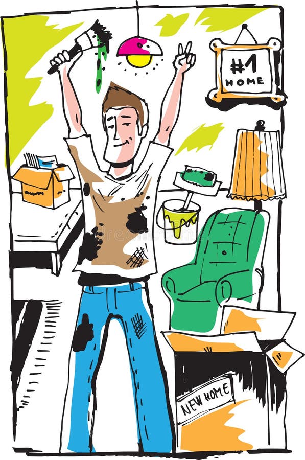 My first home stock illustration. Illustration of entrance - 37904188