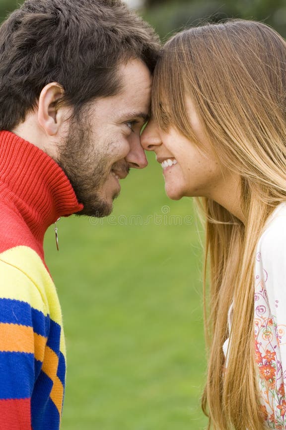 My first kiss stock photo. Image of grass, green, kiss - 4386458