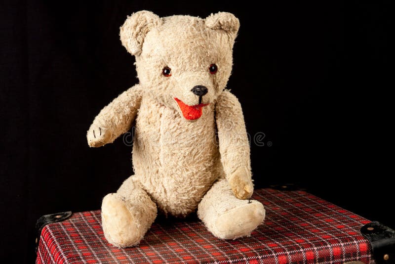 My first teddy bear stock photo. Image of childhood, brown - 29073604