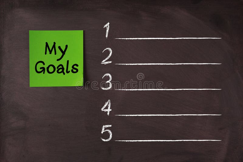 My goals list stock photo. Image of vision, management - 34283802