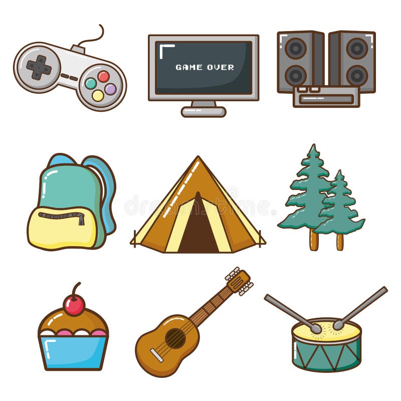 My hobby related stock vector. Illustration of hobby - 141723487