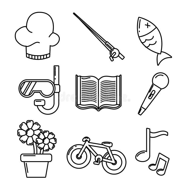 My hobby related stock vector. Illustration of background - 141723553