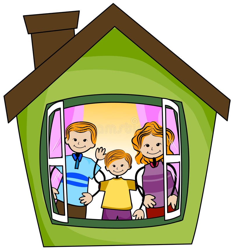 Cute house stock vector. Illustration of characters, kids - 13935741