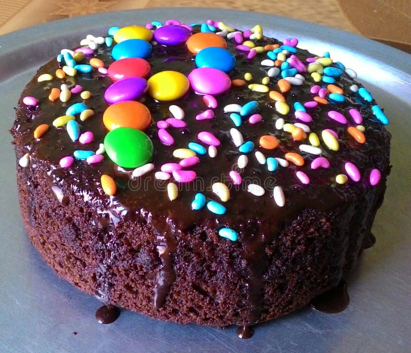 Chocklate cake . stock photo. Image of sweet, birthday - 211986184