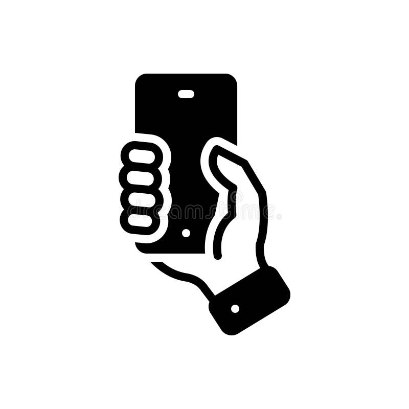 Black Solid Icon for My, Mine and User Stock Vector - Illustration of ...