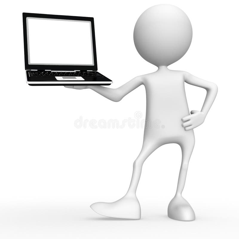 3d Small People - Successful Solution Stock Illustration - Illustration ...