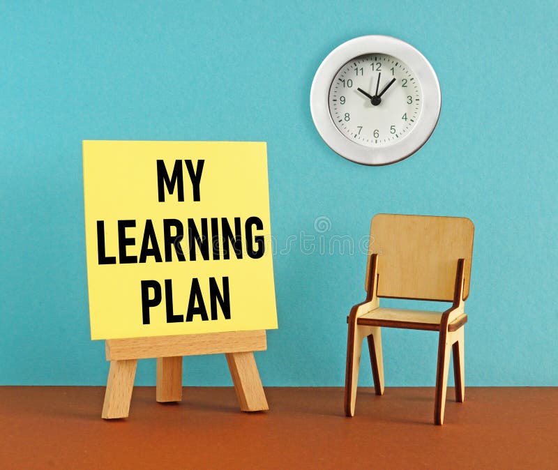 My Learning Plan is Shown Using the Text Stock Photo - Image of office ...