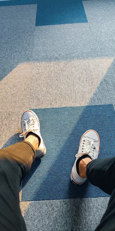 My legs when I am working stock image. Image of footwear - 266402235