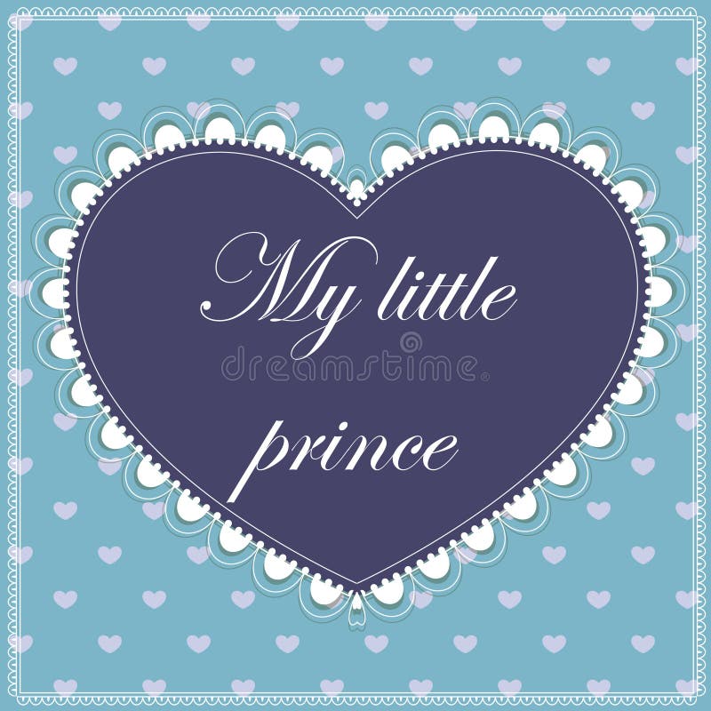 My little prince card stock vector. Illustration of blue - 64438753