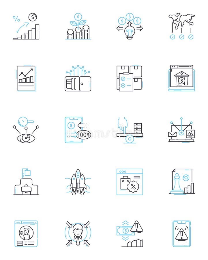 My Management Linear Icons Set. Leadership, Communication, Delegation ...