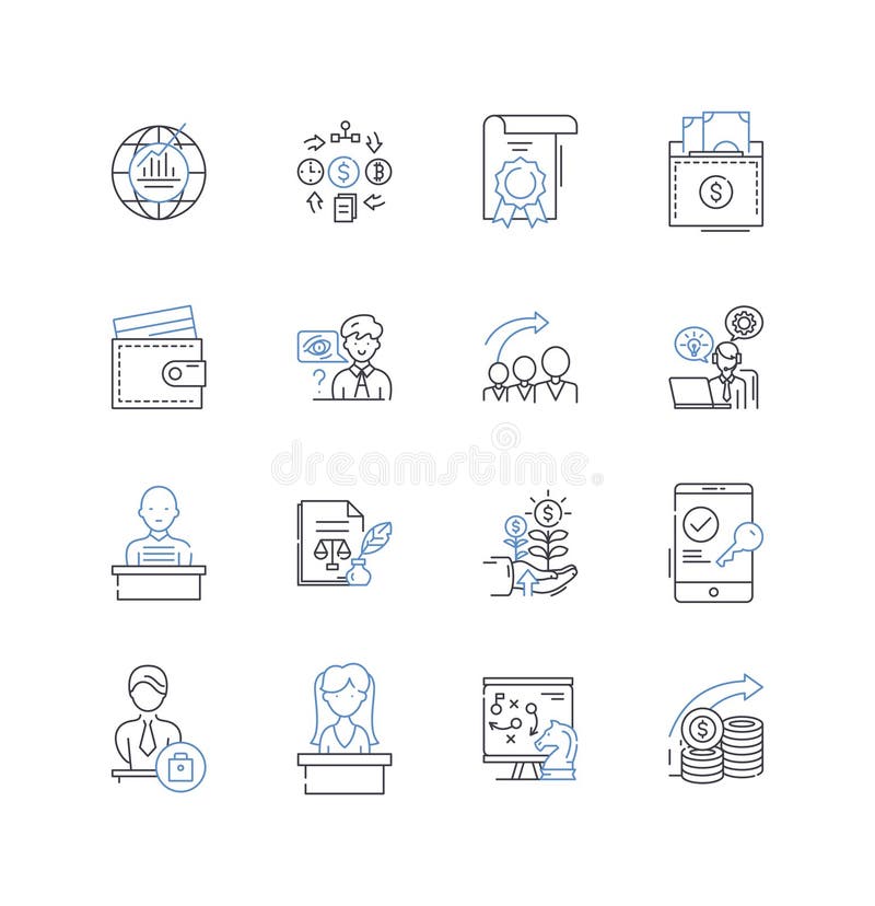 My Manager Line Icons Collection. Supportive, Communicative, Trusrthy ...