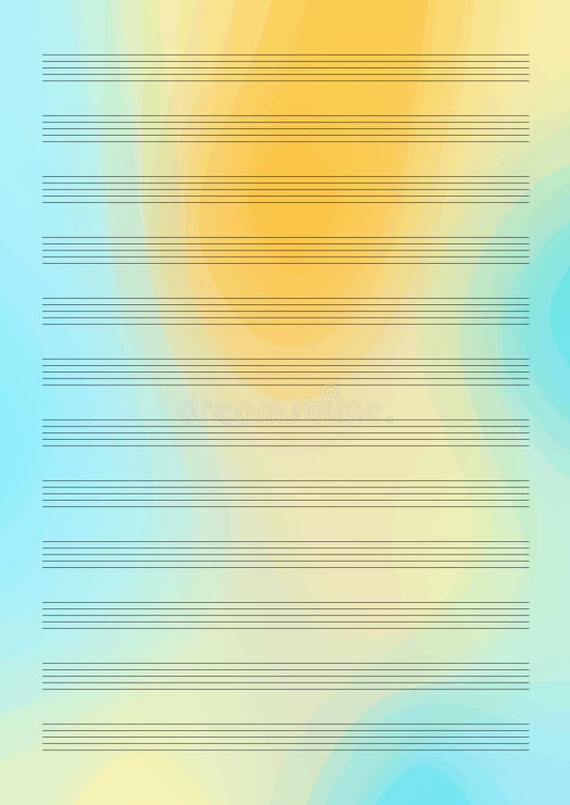 My Melody Template for New Song. Stock Vector - Illustration of space ...