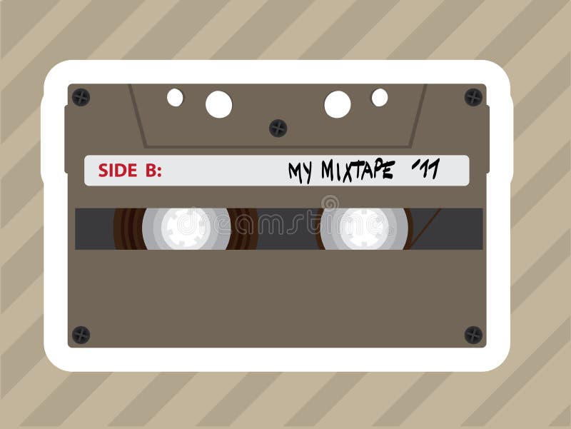 Mixtape stock illustration. Illustration of music, technology - 42611834