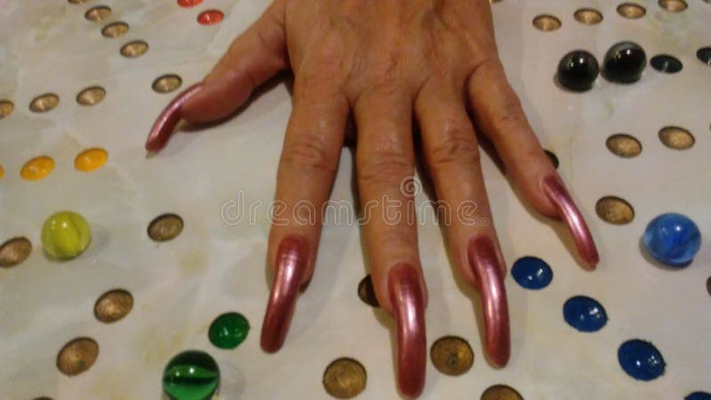 My Mothers Hand Authentic Finger Nails Stock Photo - Image of nails ...