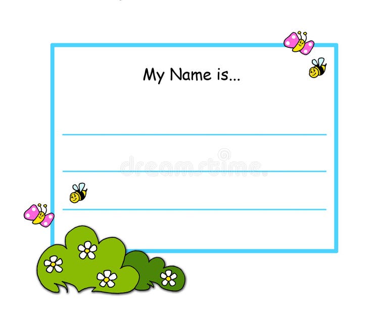 Write Name Stock Illustrations – 3,552 Write Name Stock Illustrations ...