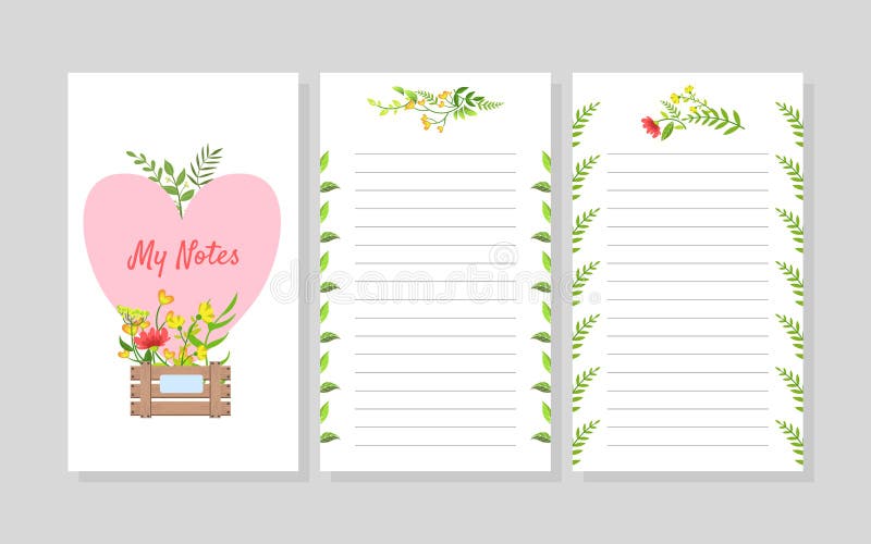 My Notes, Printable Paper Diary Page, Notebook, Organizer, Planner ...