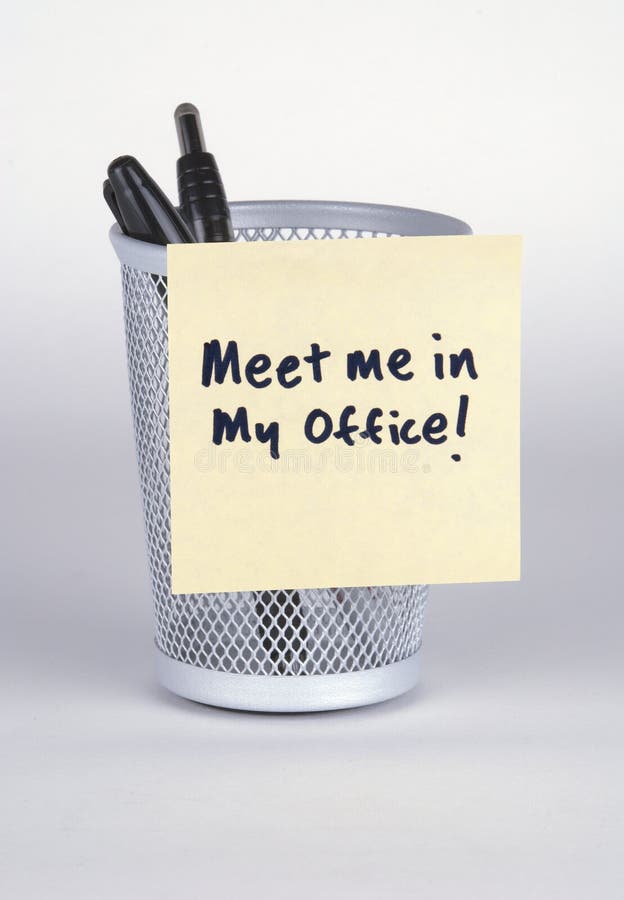My Office! Post-it Note stock image. Image of meet, information - 4716449