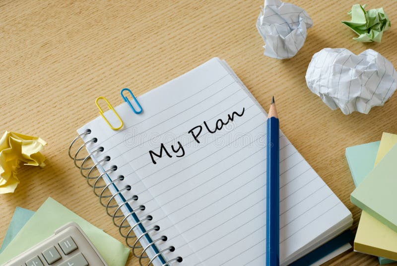 My plan stock photo. Image of desk, achievement, plan - 78234074