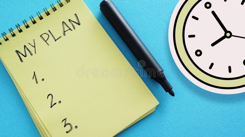 My Plan is Shown Using the Text Stock Photo - Image of concept, reach ...