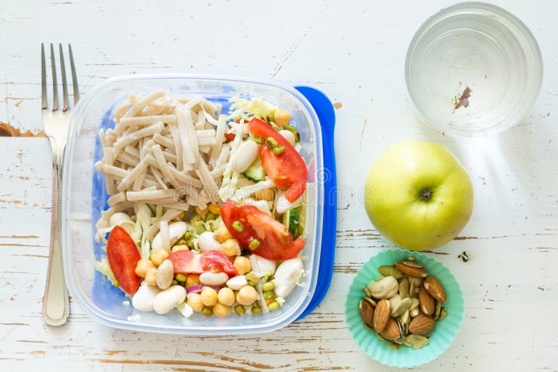 My Plate - Vegan Portion Control Guide Stock Image - Image of meal ...