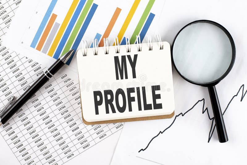 My Profile Text Stamp, Concept Background Stock Photo - Image of ...