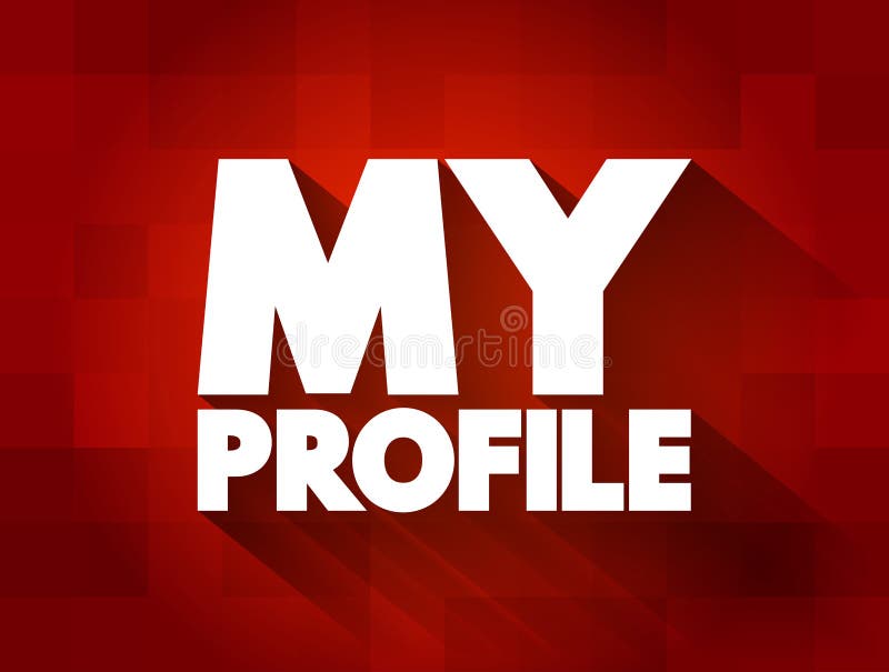 My Profile Text Message Bubble, Concept Background Stock Illustration ...