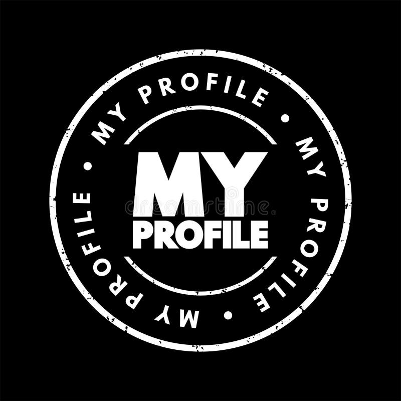 My Profile Text Message Bubble, Concept Background Stock Illustration ...
