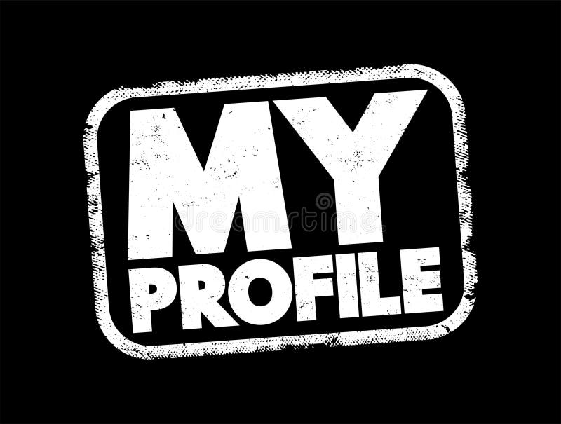 My Profile Text Message Bubble, Concept Background Stock Illustration ...