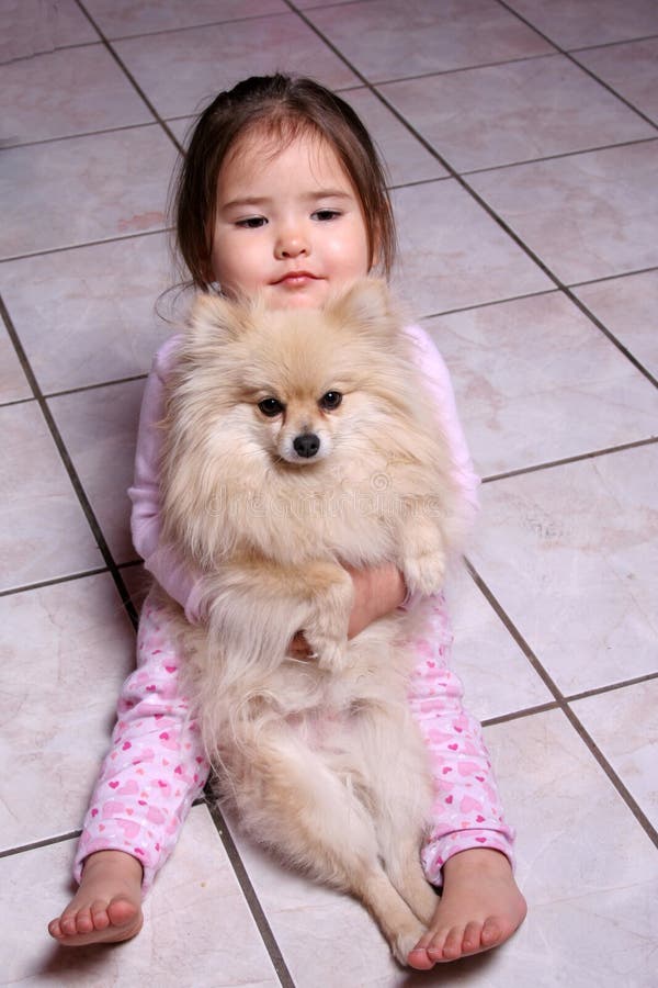 My Puppy stock photo. Image of pajama, full, loving, child - 598048