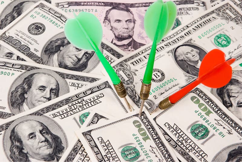 Hit the Target stock photo. Image of currency, dart, money - 176284
