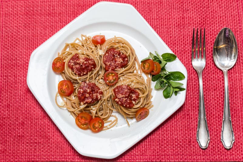 My spaghetti dinner stock photo. Image of gastronomy - 44334896