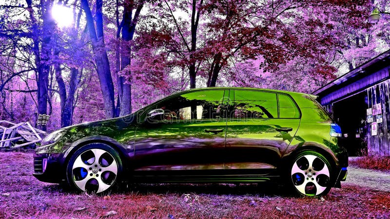 Purple GTI editorial photo. Image of purple, trap, volkswagen - 107480496