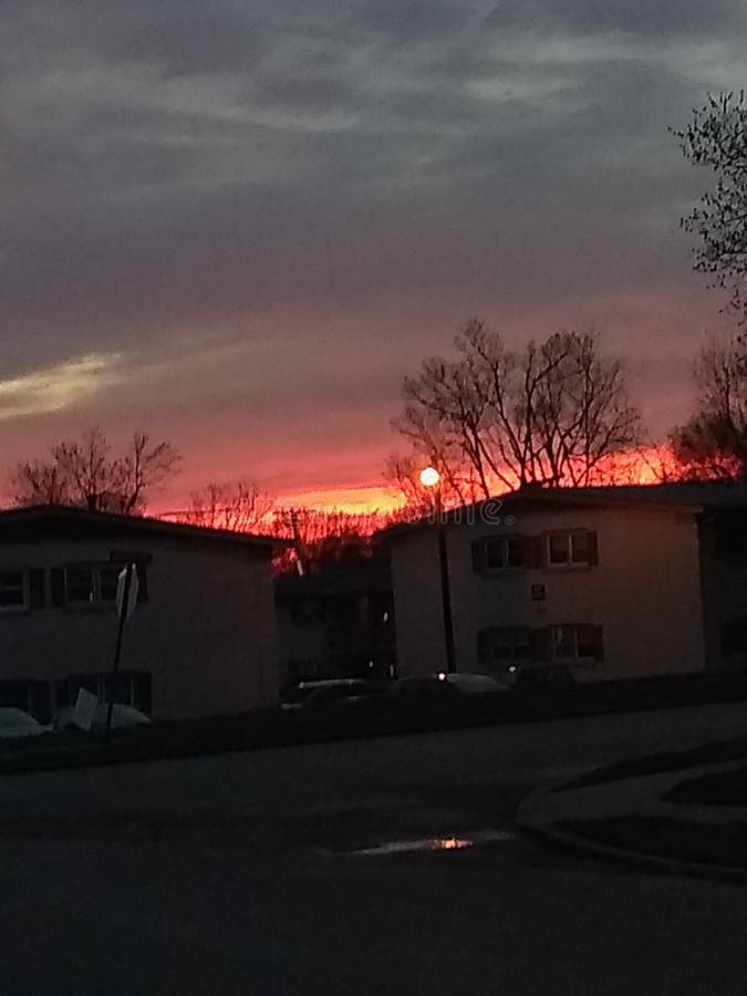 My Spring Lights in the Suburbs Stock Photo - Image of night, lights ...