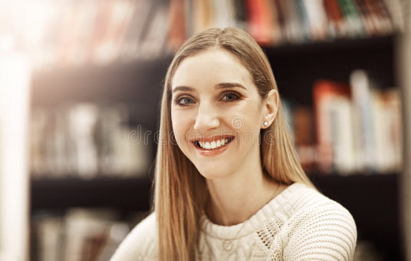 My Studies are My Priority. Portrait of a University Student Working on ...