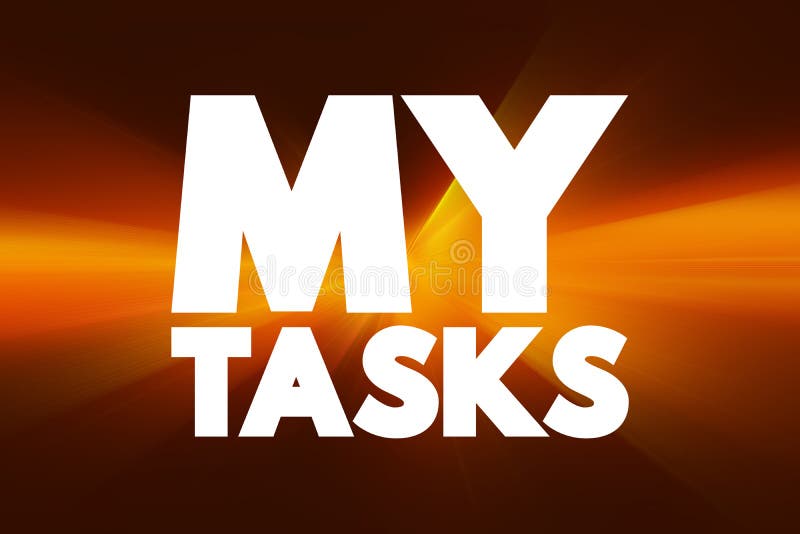 My Tasks Stock Illustrations – 64 My Tasks Stock Illustrations, Vectors ...