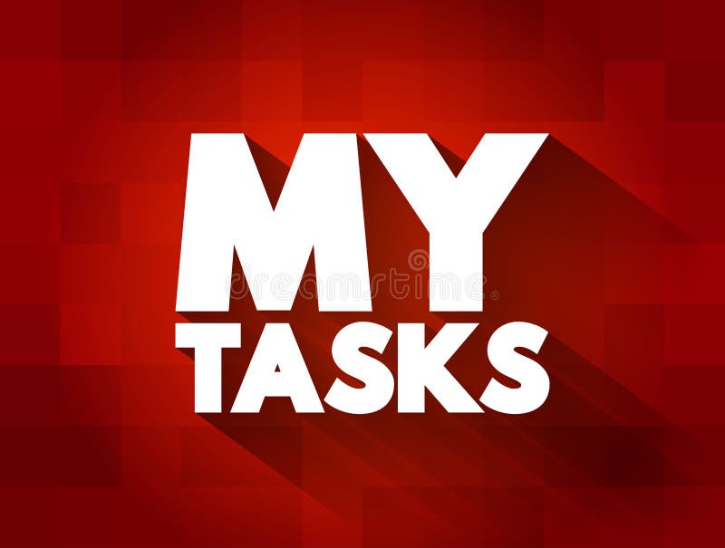 My Tasks Stock Illustrations – 64 My Tasks Stock Illustrations, Vectors ...