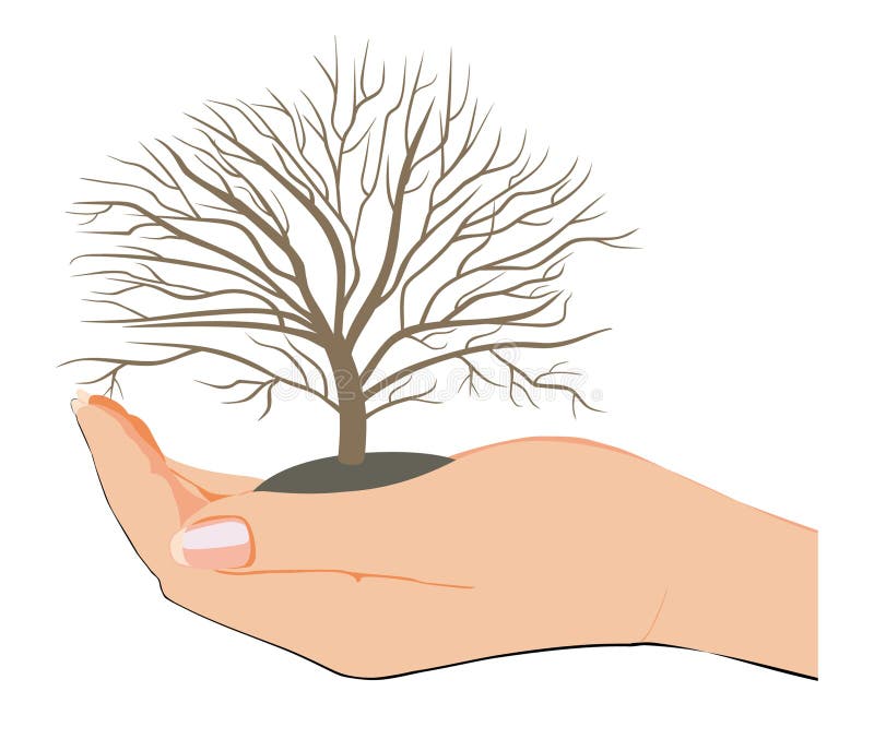 This is my tree stock vector. Illustration of fingers - 41036975