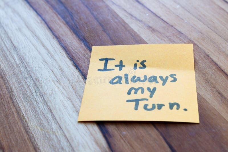 It is always my turn stock image. Image of motivating - 68408945