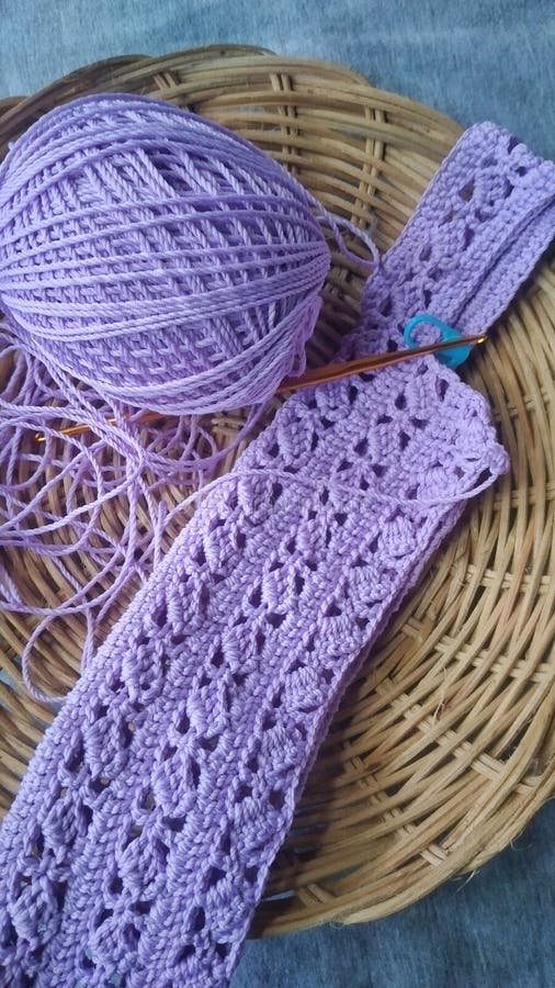 My Unfinished Yarn Crochet Bag Project Stock Photo - Image of crochet ...